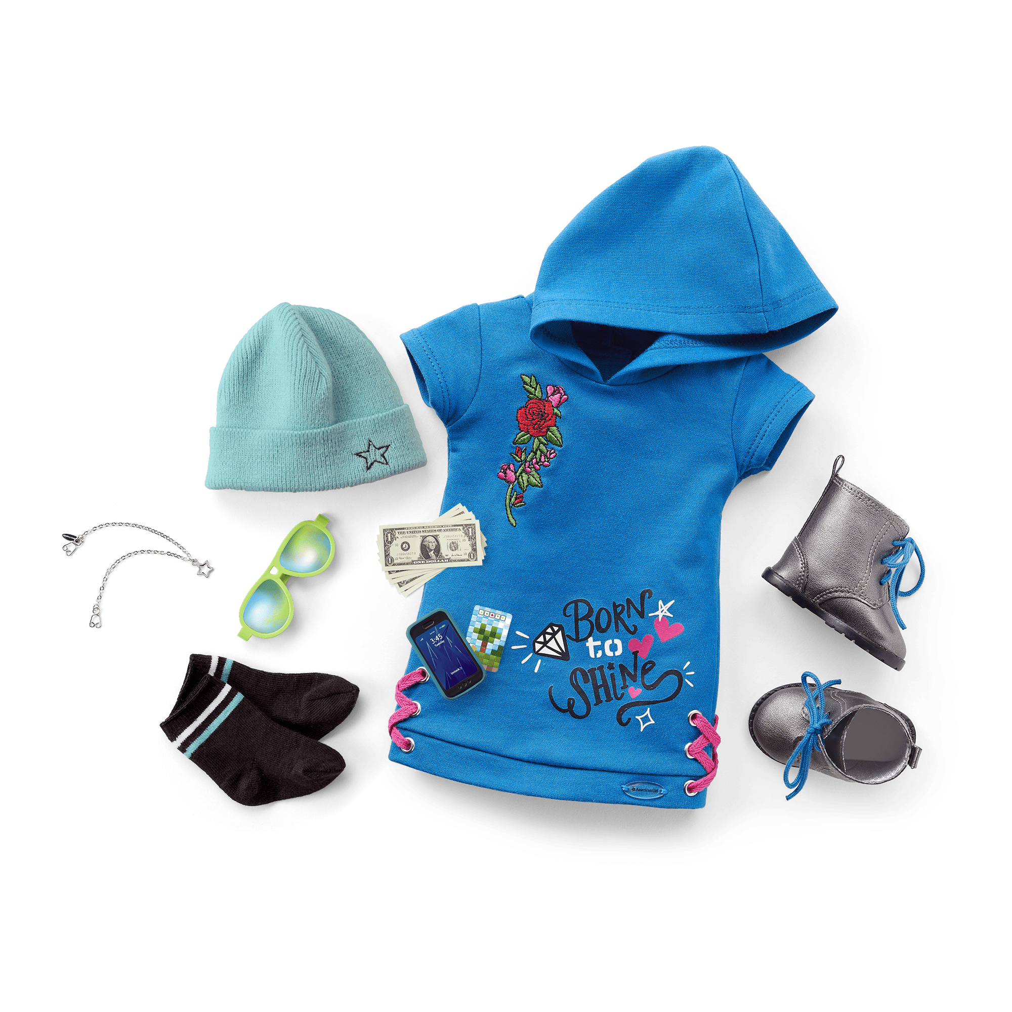 Truly Me™ Doll #90 in Skater Dress + Chic & Stylish Accessories ...