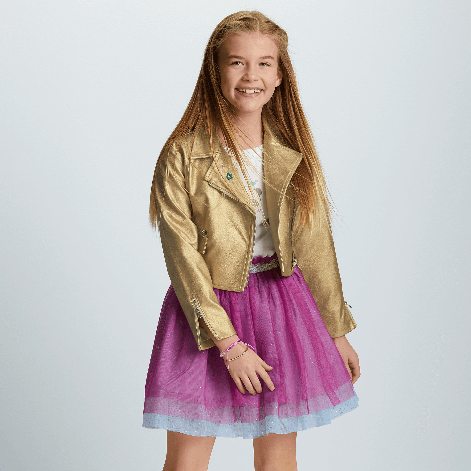 Gold Moto Jacket for Girls | American Girl